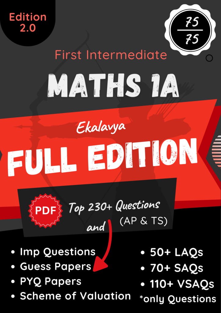 Maths 1A – Ekalavya Full Ed 2.0 – Prashanth CLASSES