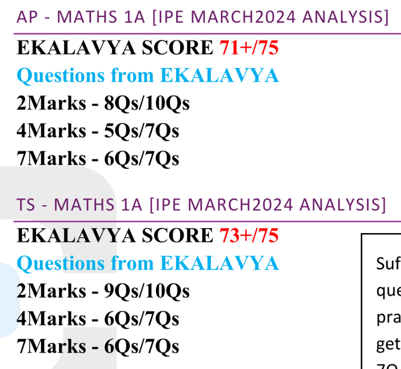 Maths 1A – Ekalavya Lite Ed 3.0 – Prashanth CLASSES